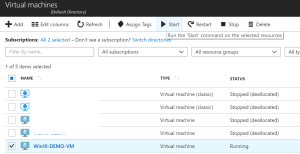 Use Boot Diagnostics to see what your Azure VM is doing at boot time ...