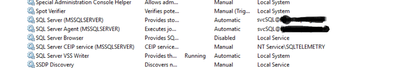 SQL Server services will not start automatically after server reboots ...