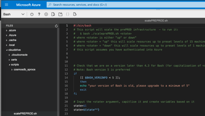 Azure Platform Series: cloudshell code – your (brilliant) online editor | The Blog of The Hybrid DBA